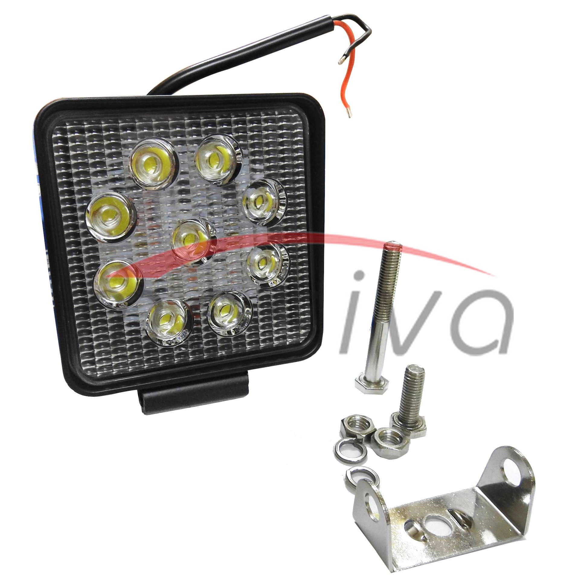 FAR RADNI LED KVADRATNI 105 X 140 X 35 27W 1980 LM, RAVNE LEĆE | Masiva