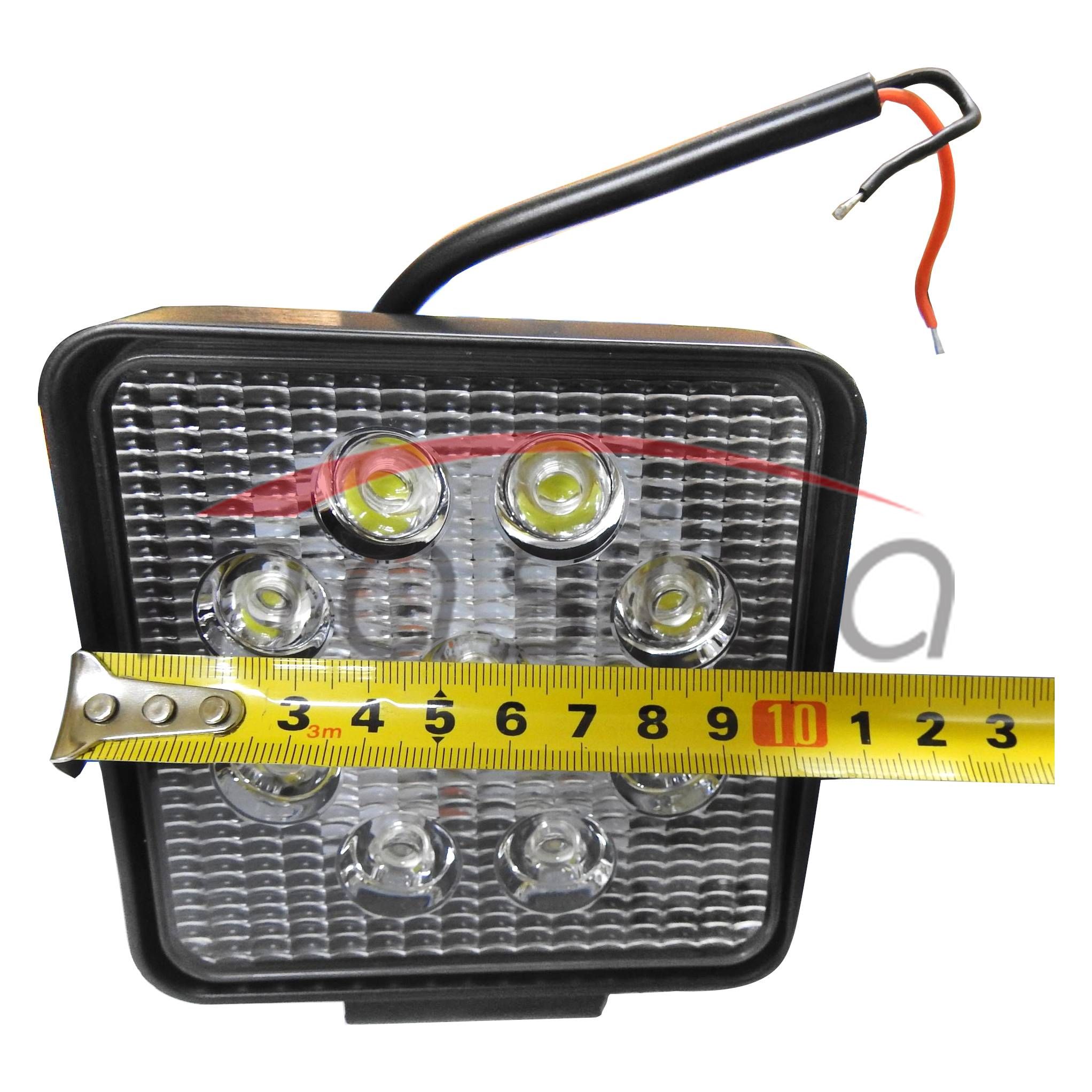 FAR RADNI LED KVADRATNI 105 X 140 X 35 27W 1980 LM, RAVNE LEĆE | Masiva