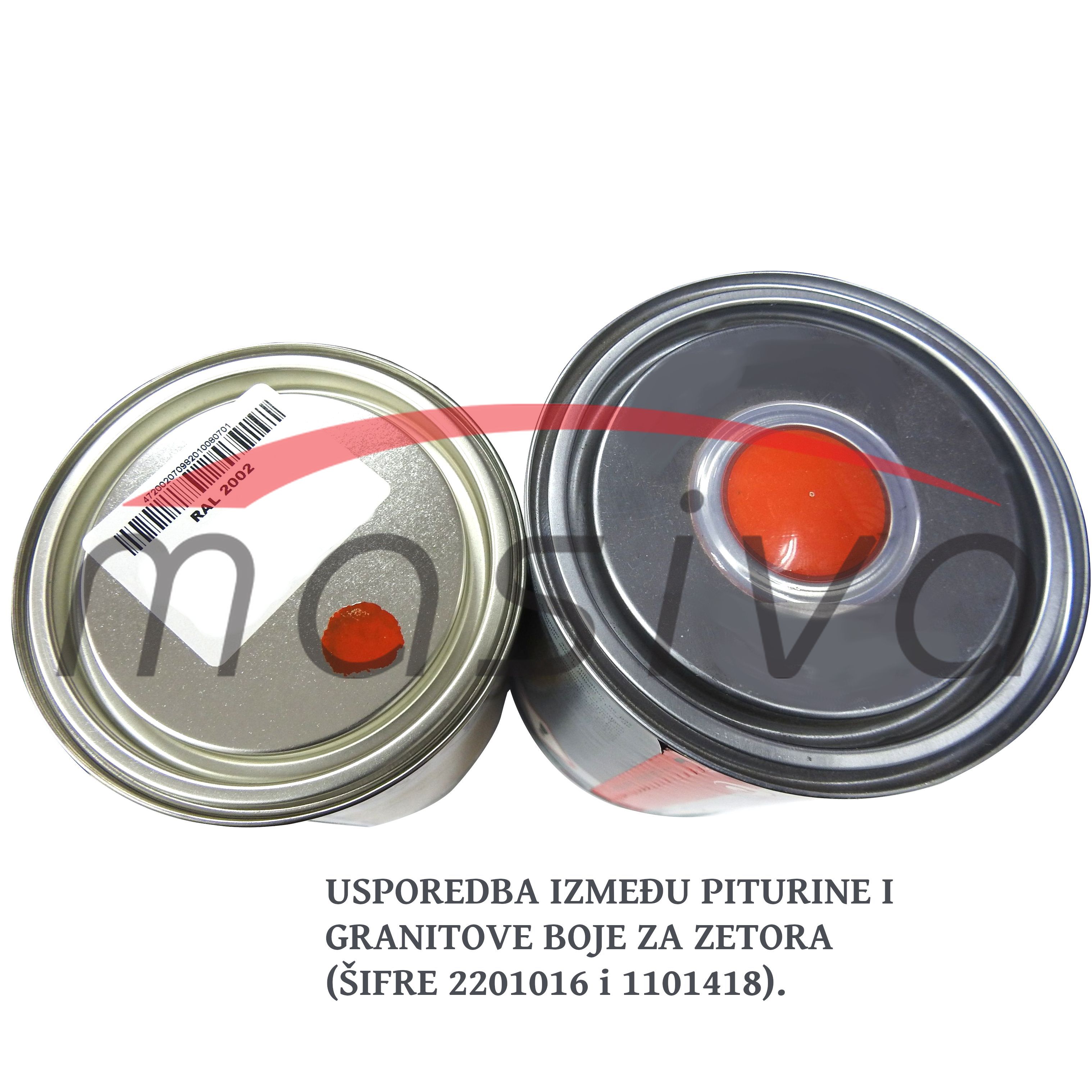 BOJA CRVENA ZETOR 1 L GRANIT | Masiva