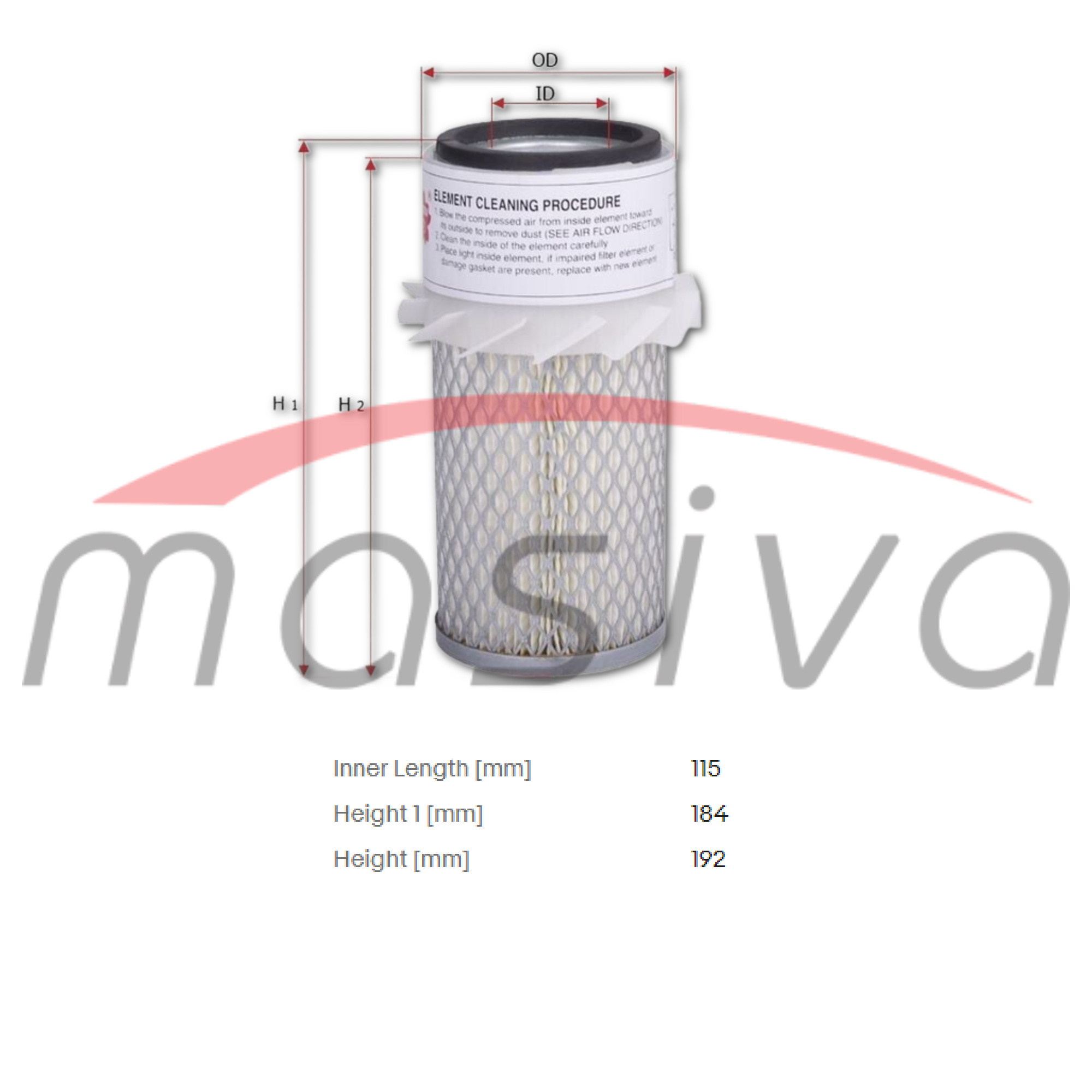 FILTER ZRAKA HITACHI | Masiva